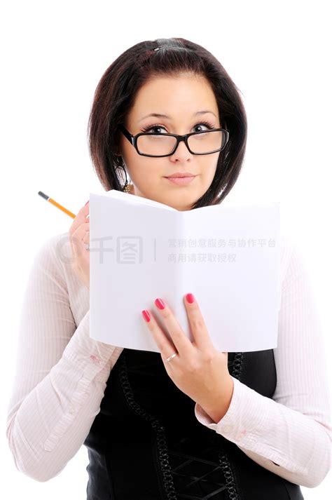 白高清图片 铅笔和书的女人 人像图片免费下载 格式 2848像素 编号39104507 千图网