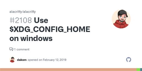 Use Xdgconfighome On Windows · Issue 2108 · Alacrittyalacritty · Github
