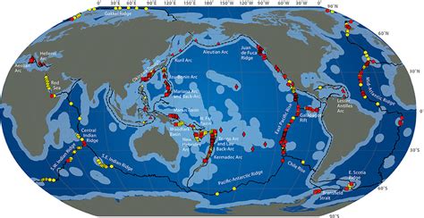 Global Distribution Of Hydrothermal Vent Fields 2009 From Download Scientific Diagram