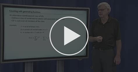 Counting With Generating Functions Generating Functions Coursera