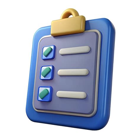 3d Flat Icon As Checklist Icon With Ample Space For Text And Graphics Concept As An Iconographic