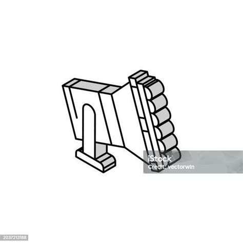 여러 가지 빛깔의 램프 스포트 라이트 조명 아이소 메트릭 아이콘 벡터 일러스트 레이 션 0명에 대한 스톡 벡터 아트 및 기타