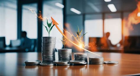 Digital Analytics Data Visualization Financial Schedule Monitor Screen In Perspective Stock