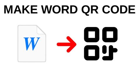 How To Create Qr Code For Word Document Iphone And Android Youtube