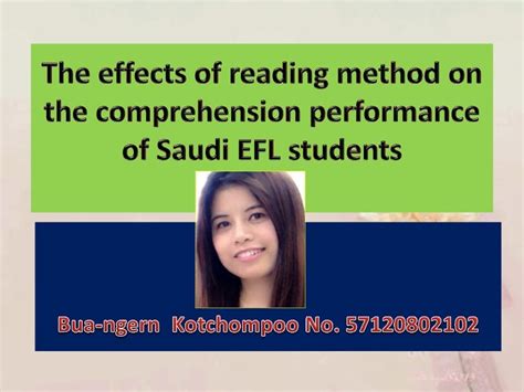 The Effects Of Reading Method On The Comprehension Performance Of Sau…