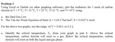 problem 3 using excel or matlab or other graphing