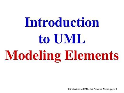 Ppt Introduction To Uml Modeling Elements Powerpoint Presentation Free Download Id9697226