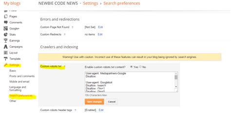 Cara Setting Robots Txt Khusus Blogger Dan Penjelasannya Nbcdns