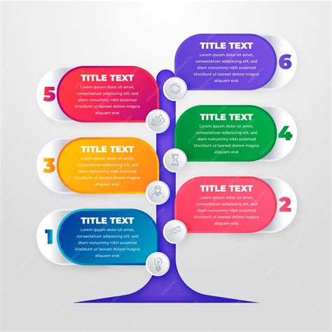 Premium Vector Gradient Infographic Tree Chart Design