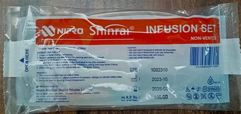 Buy Nipro Iv Set Infusion Set Non Vented Lowest Price