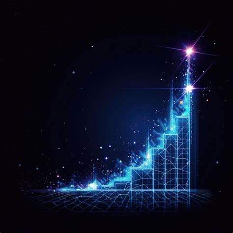 Premium Photo Technology Background Glowing Graph Digital Data Communication Technology Concept