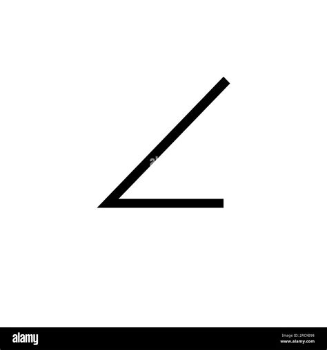 Angle Symbol Vertex In Mathematics Measure Angle Icon Vector