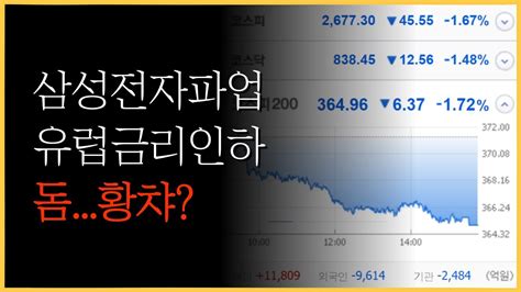 삼성전자 3 하락의 시작일까 매수찬스일까 Youtube