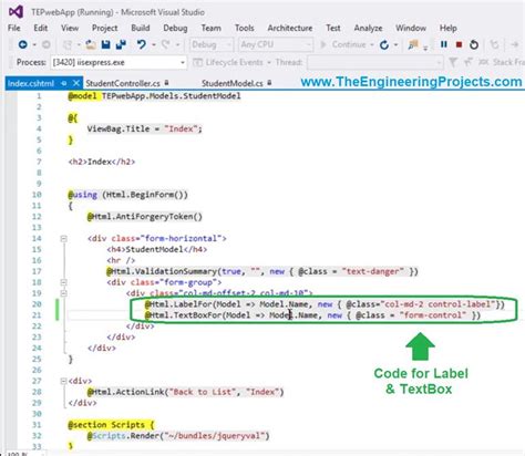 Create A New View In ASP NET MVC The Engineering Projects