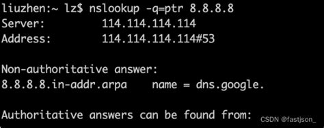 nslookup命令使用技巧 nslookup 反向解析 csdn博客