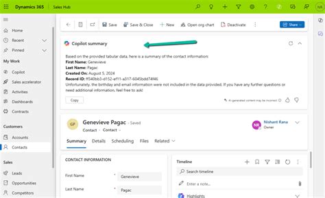 How To Configure Copilot Row Summary For Tables Main Form Dataverse