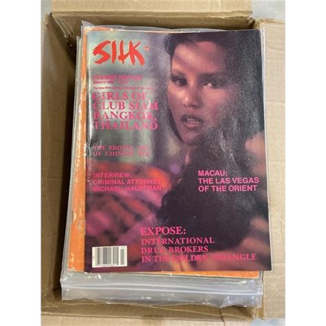 Box Of Vintage Playboy Hustler And Penthouse Magazine 1960s To 1990s