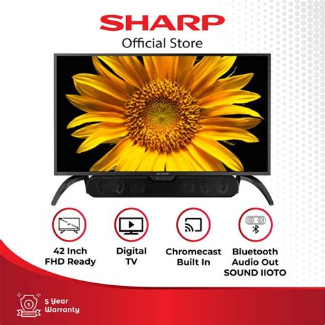 Jual Sharp Aquos Led Inch Full Hd Iioto T C Dd I Sound Bar Shopee Indonesia