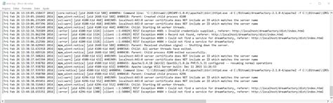 Error 500 From Api In All Requests Windows Rest Api Dreamfactory