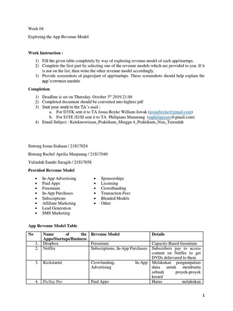 Revenue Model Download Free Pdf Subscription Business Model