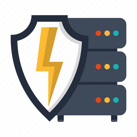 Backup Database Power Secured Security Server Shield Icon Download On Iconfinder