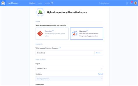 New Action Rackspace Cloud Files