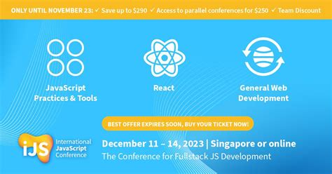 International Javascript Conference On Linkedin Ijscon Singapore Javascript