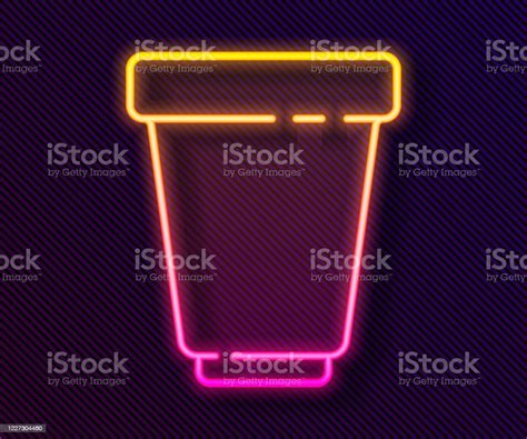 검은 색 배경에 격리 빛나는 네온 라인 물 필터 카트리지 아이콘 벡터 일러스트레이션 0명에 대한 스톡 벡터 아트 및 기타 이미지