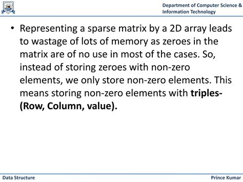 Data Structurearrayandsparse Matrixpptx
