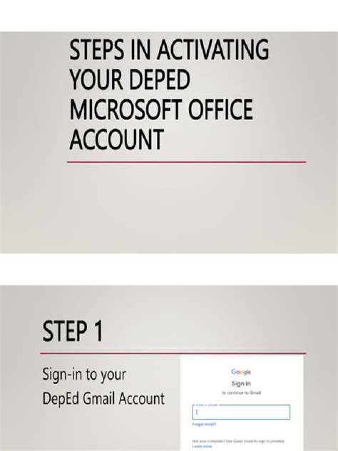 Steps In Activating Microsoft Office Account Pdf
