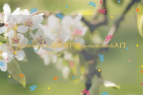 Elasticsearch Go语言客户端go elasticsearch入门 IT文章 陈派导航
