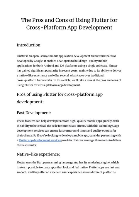 Ppt The Pros And Cons Of Using Flutter For Cross Platform App