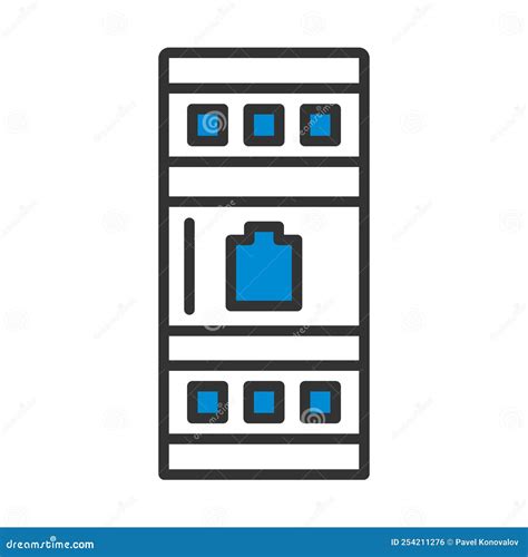 Server Rack Icon Stock Vector Illustration Of Cloud 254211276