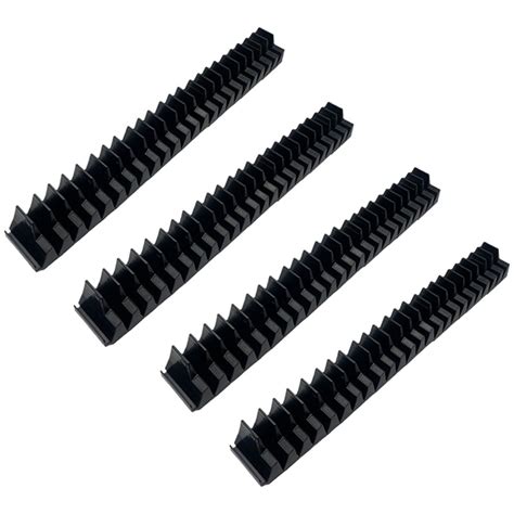 Tool Spanner Storage Organiser Black Tool Modular Slotted Organizer 4pcs Set Black