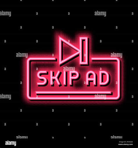 Skip Ad Button Color Icon Vector Illustration Stock Vector Image And Art Alamy