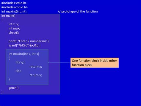 Functions In C Ppsx Programming Languages Computing