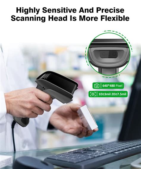 wired usb 2d qr code scanner android handheld 1d 2d barcode scanner
