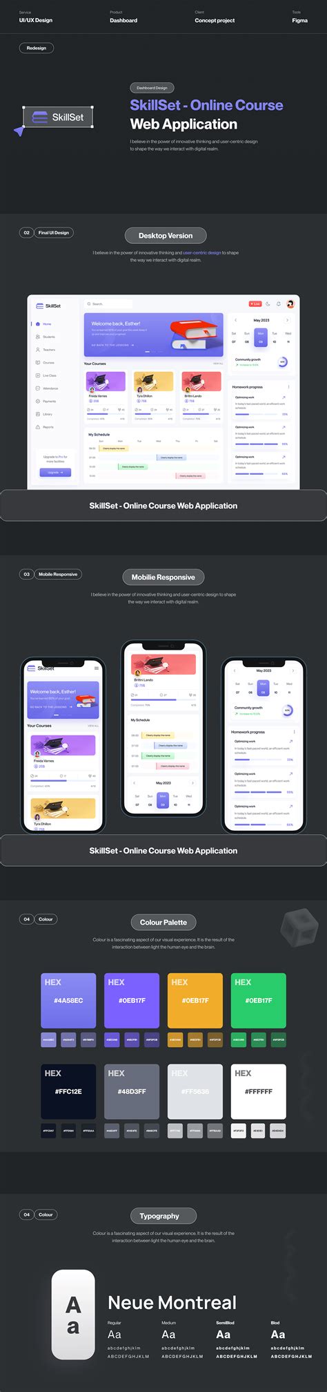Saas Web Application Online Course Webapp Dashboard Behance