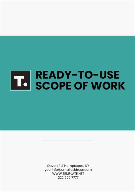 Free Electrical Scope Of Work Template Edit Online And Download