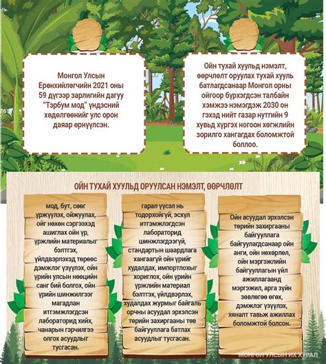 Инфографик Ойн тухай хуульд нэмэлт өөрчлөлт оруулах тухай хуулийн танилцуулга