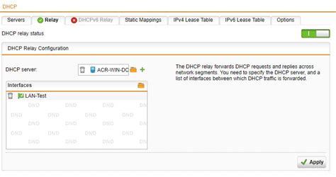 DHCP Relay Not Forwarding DHCP Offer Packets Management Networking Logging And Reporting