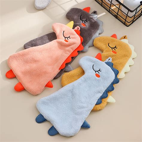 Badu Bg Оранжева кърпа за ръце за баня деца момчета карикатура висяща домакинска