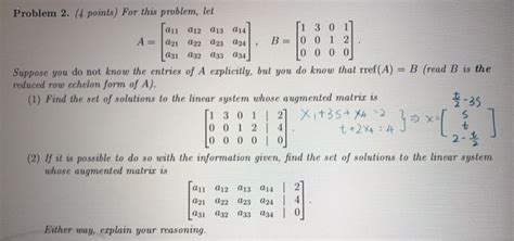 solved problem 2 4 points for this problem let 1 3 0 1