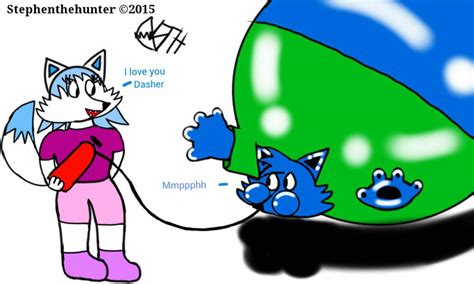 Snows Blue Fox Balloon Digital Art Version By Stephenthehunter On Deviantart