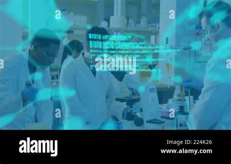 Animation Of Scientific Data Processing Over Diverse Scientists In Laboratory Global Science