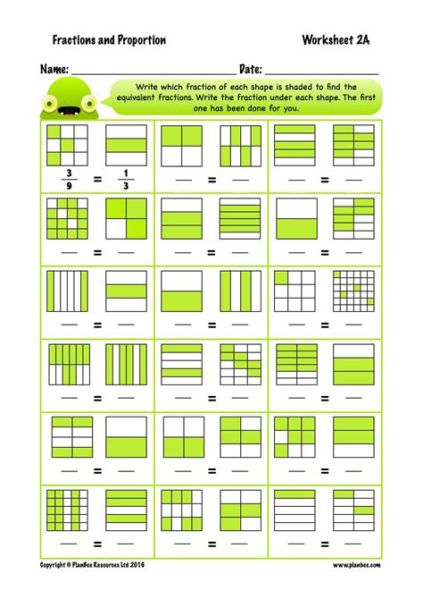 Equivalent Fractions Year 5 Lesson Packs Planbee