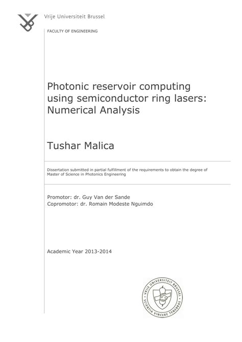 pdf photonic reservoir computing using semiconductor ring laser