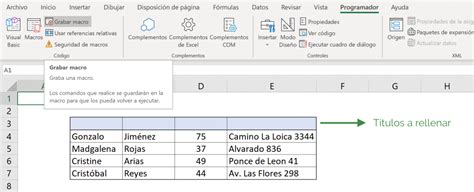 Listado De Como Grabar Macros En Excel ABeamer