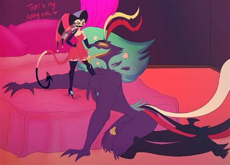 Rule 34 2023 Absurd Res Asmodeus Helluva Boss Bed Blue Body Blue Penis Bodily Fluids Cum