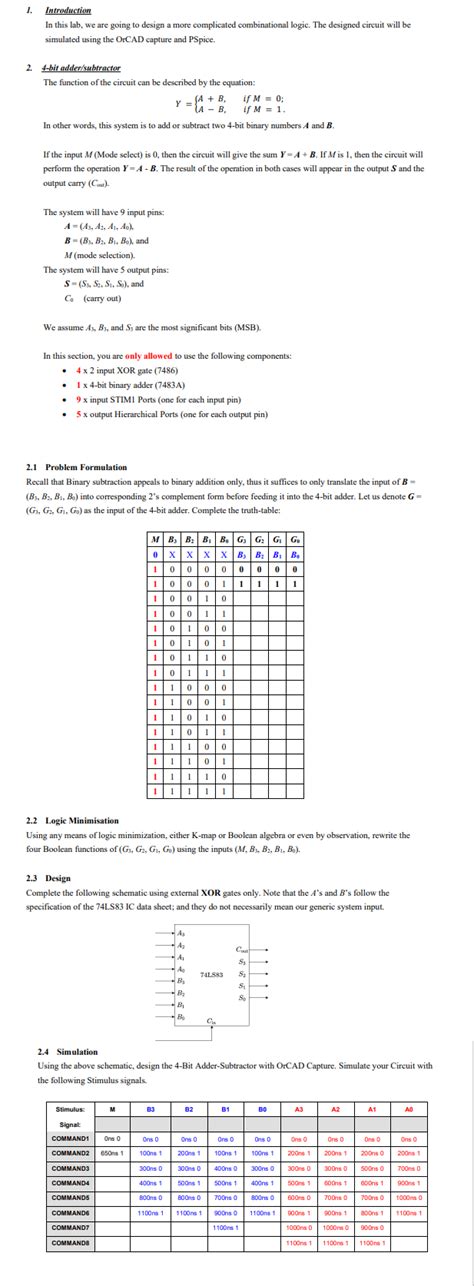 solved 1 introduction in this lab we are going to design a